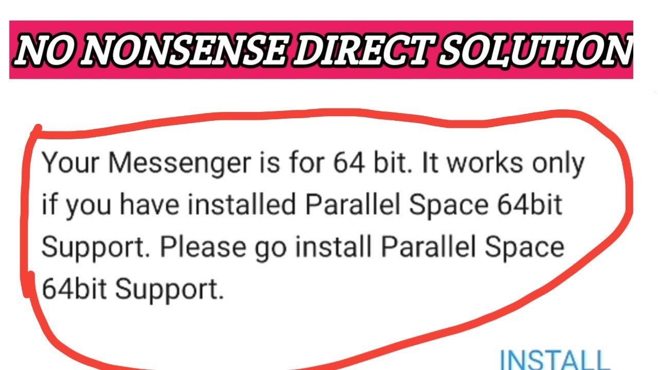 parallel space 64 bit not working problem solved 100% free enjoy 😘😘 ...