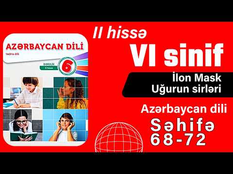 6-cı sinif Azərbaycan dili. 2-ci hissə səh. 68,69,70,71,72 #izah