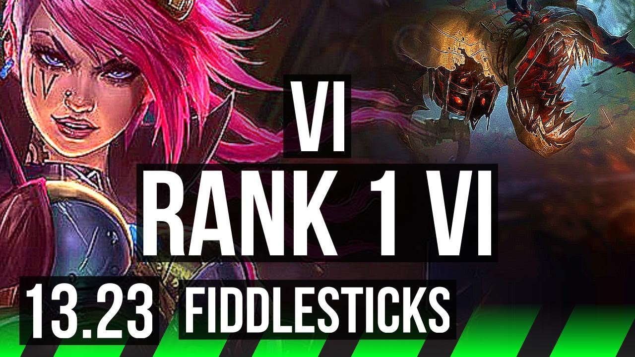 VI vs FIDDLESTICKS (JNG) | Rank 1 Vi, 6/1/4 | JP Challenger | 13.23 ...