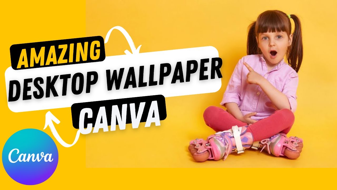 How to create an amazing Desktop wallpaper with canva for free - YouTube