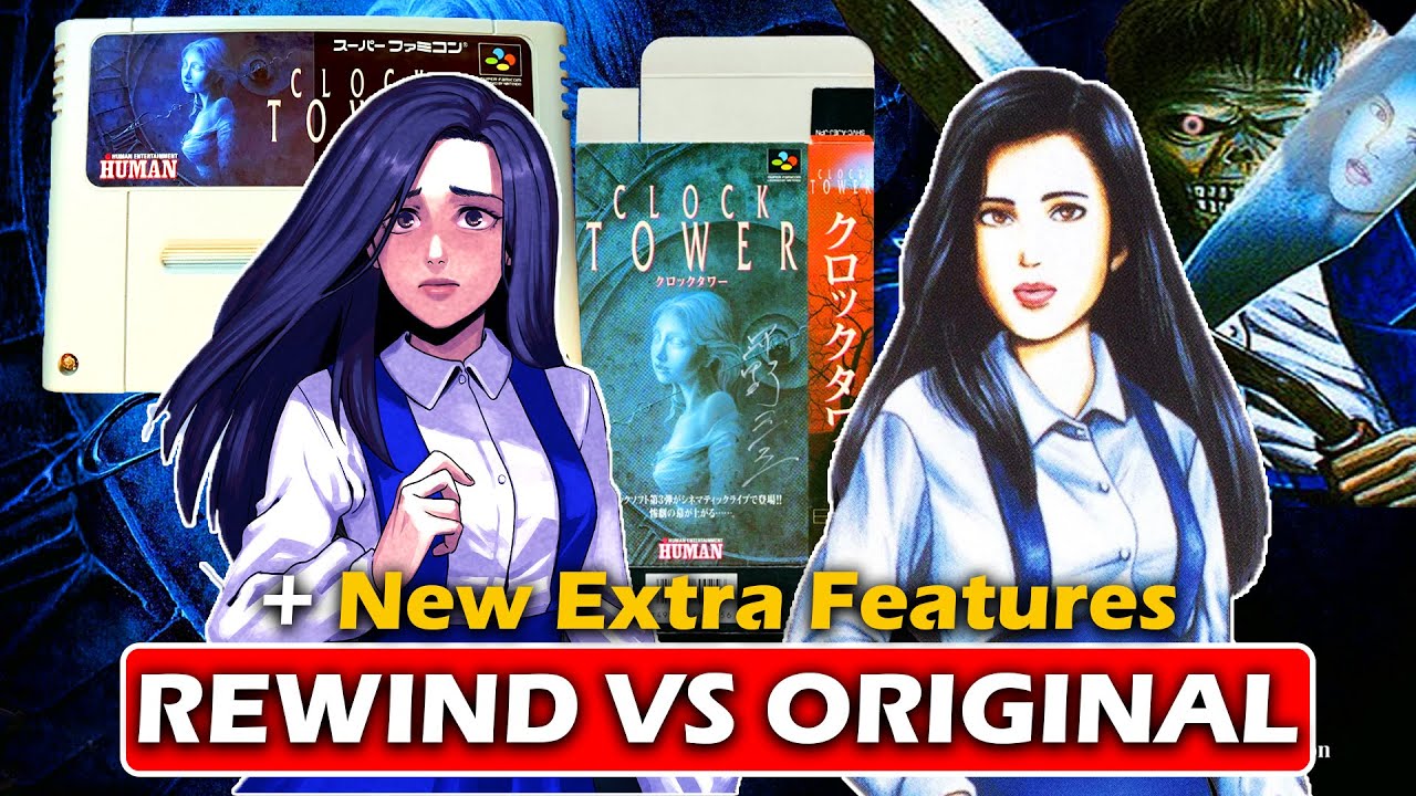 CLOCK TOWER REWIND Vs ORIGINAL Mode Comparison, New Extra Features & Credits Song Showcases ...