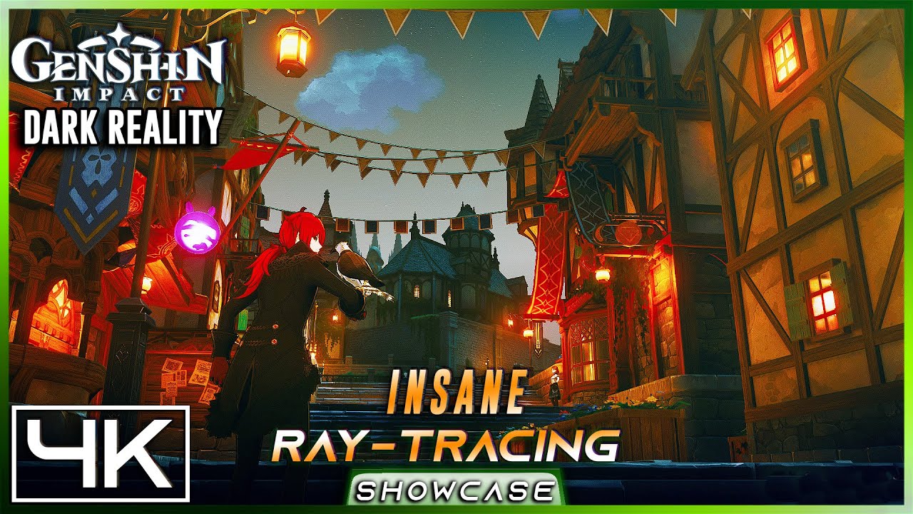 When Genshin Impact collabs with The Witcher 3 | 4K Ray Tracing Shader ...