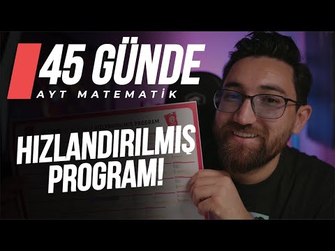 AYT Matematik Hızlandırılmış Program | Başla, Bitir, Tekrar Et ! | 45 Günde 2 Kitap Bitiriyoruz !
