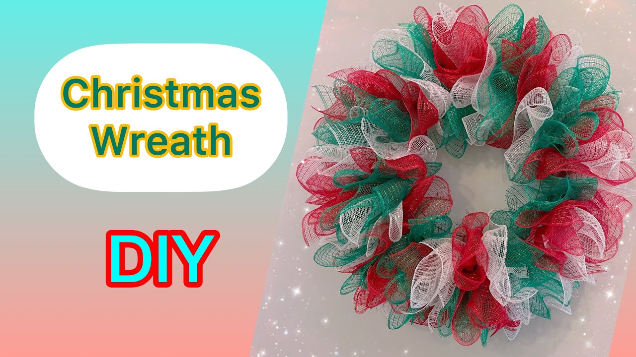 Easiest Christmas Wreath Ever | Christmas Decorations DIY - YouTube