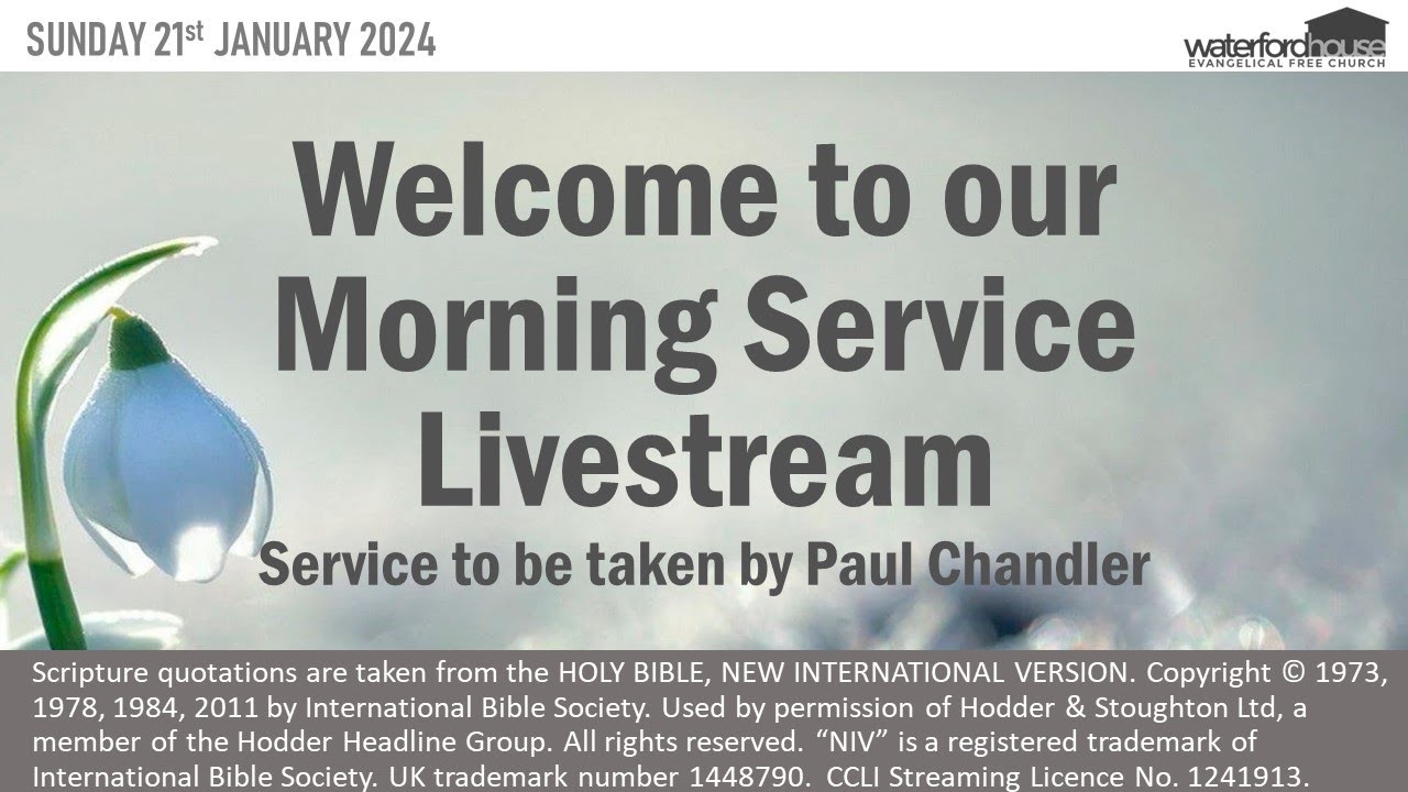 Morning Service, Sunday 21st January 2024 - YouTube