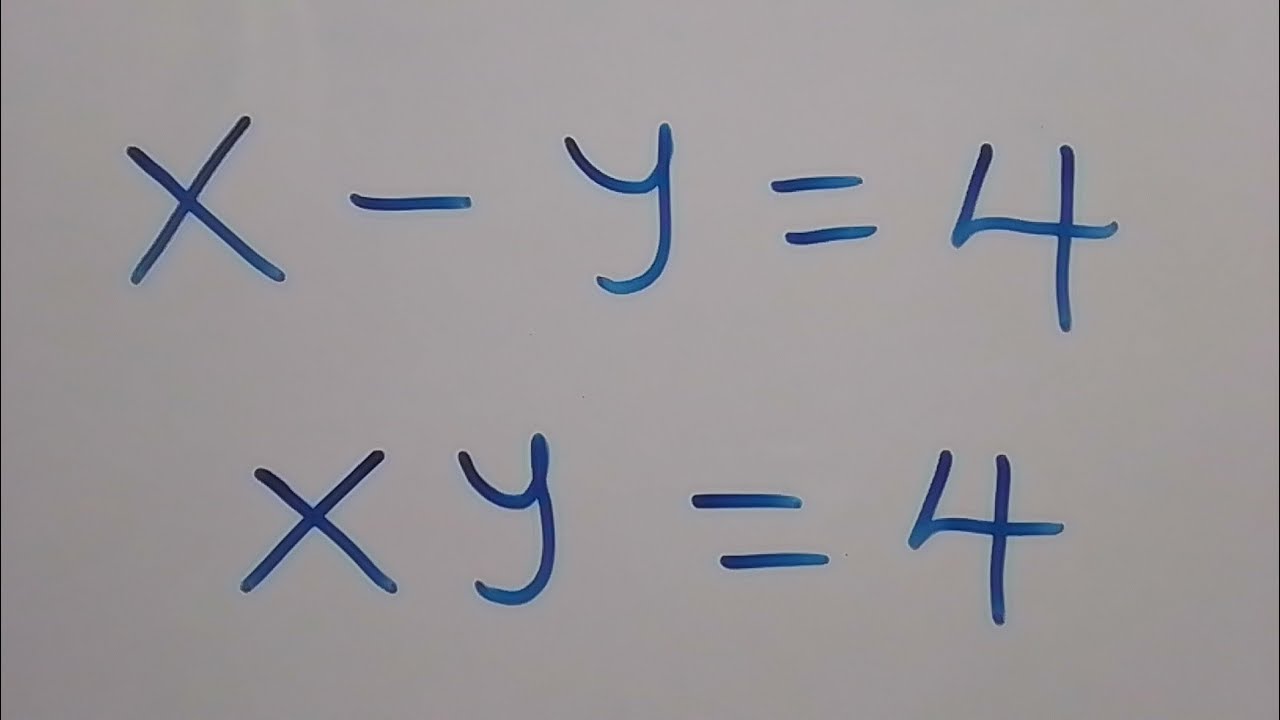 A Nice Maths Olympiad Algebra Problem | X=? Y=? - YouTube