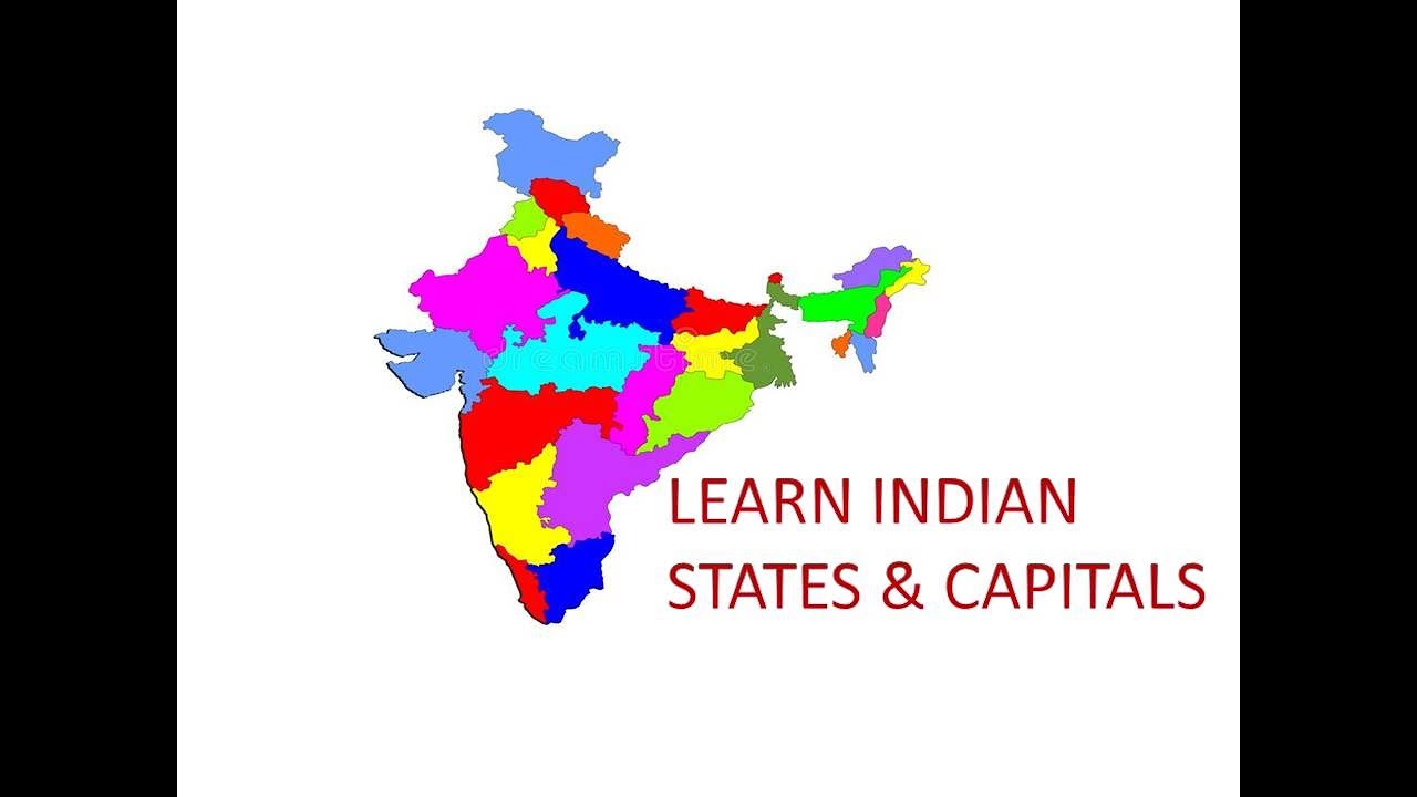 LEARN INDIAN STATES & CAPITALS WITH MAP | INDIAN STATES & UNION ...