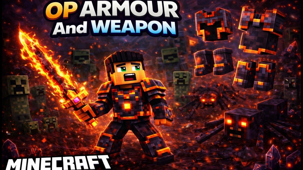 OP ARMOUR And WEAPON | Minecraft | MC Eternal | Lets Play / Tutorial ...