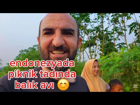 Endonezyada piknik tadında balık avı 😊