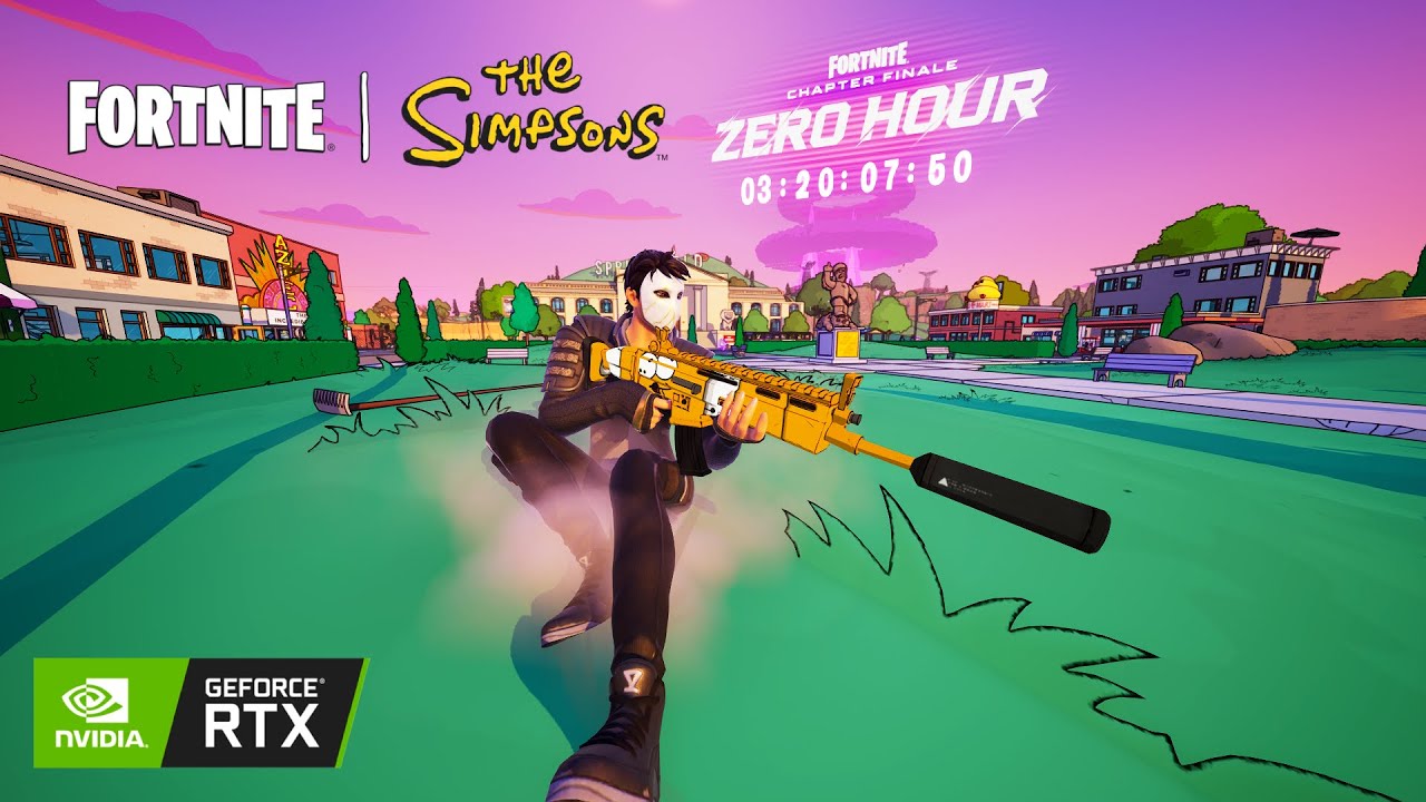 Fortnite SIMPSONS NEW Update Zero Build Gameplay | MAX Graphics + RTX ...