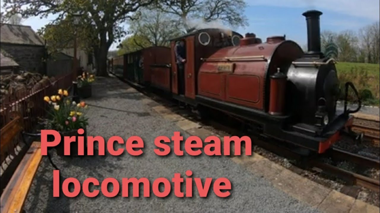 prince locomotive arrives from Porthmadog - YouTube