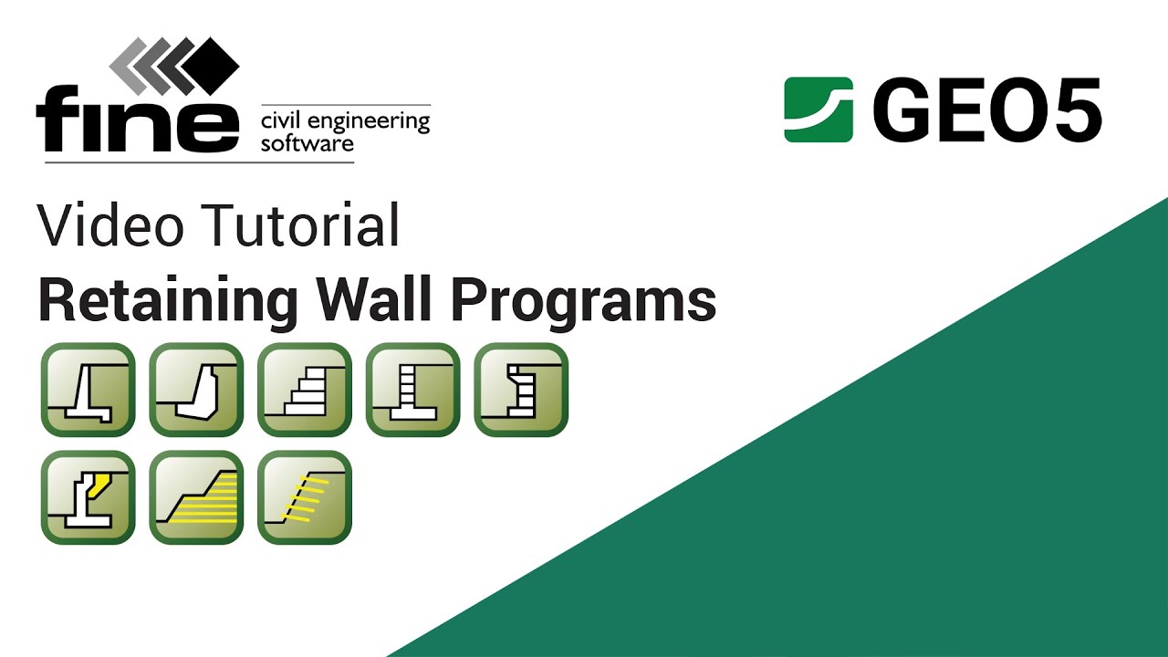 GEO5 Tutorials: Introduction to Retaining Wall Design Programs - YouTube