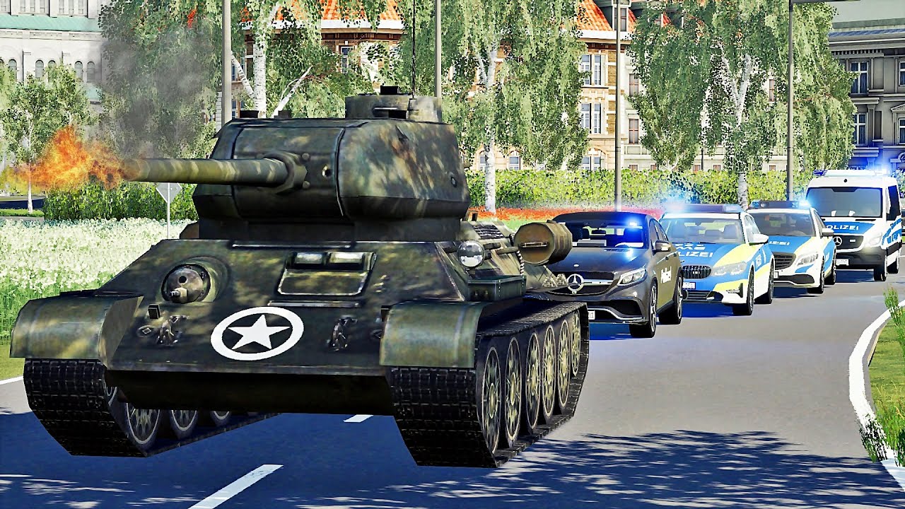 LS19 - Verfolgungsjagd mit Panzer Polizei Special 🚓 | Folge 1 - YouTube