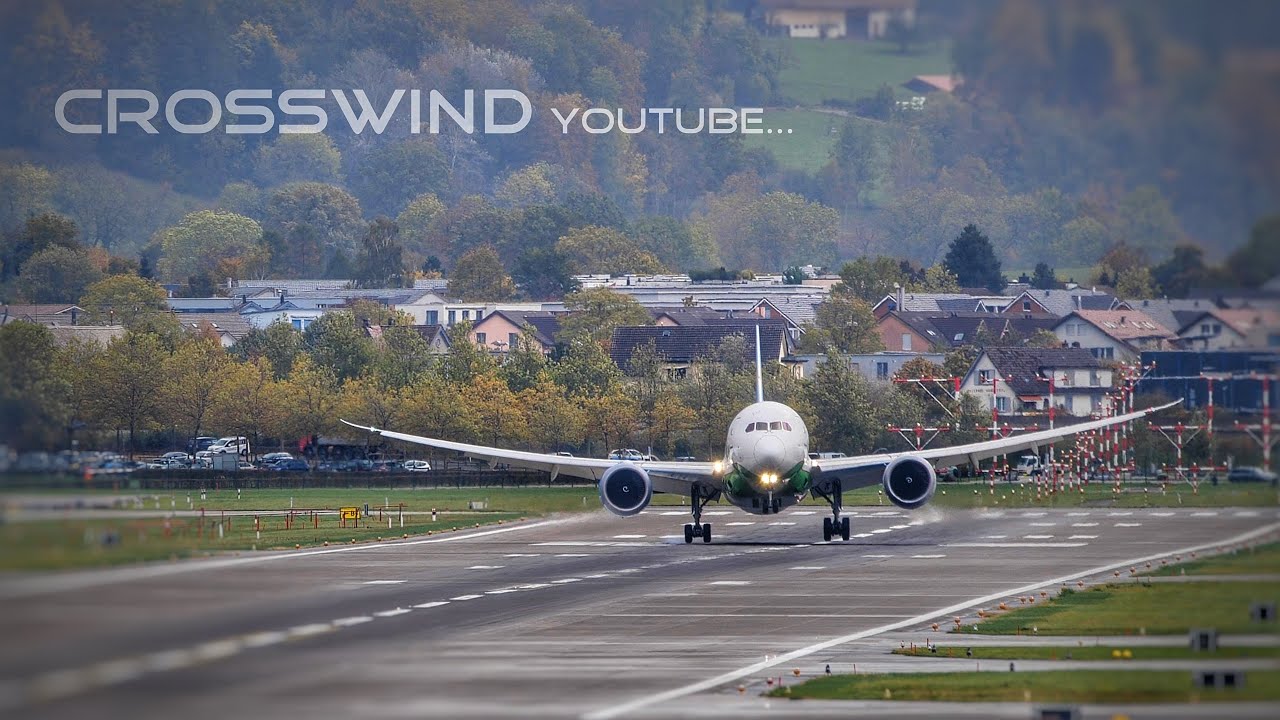 Zurich Airport Crosswind Planespotting 27.10.2023 #B787 #B38M #GLEX #B757 - YouTube