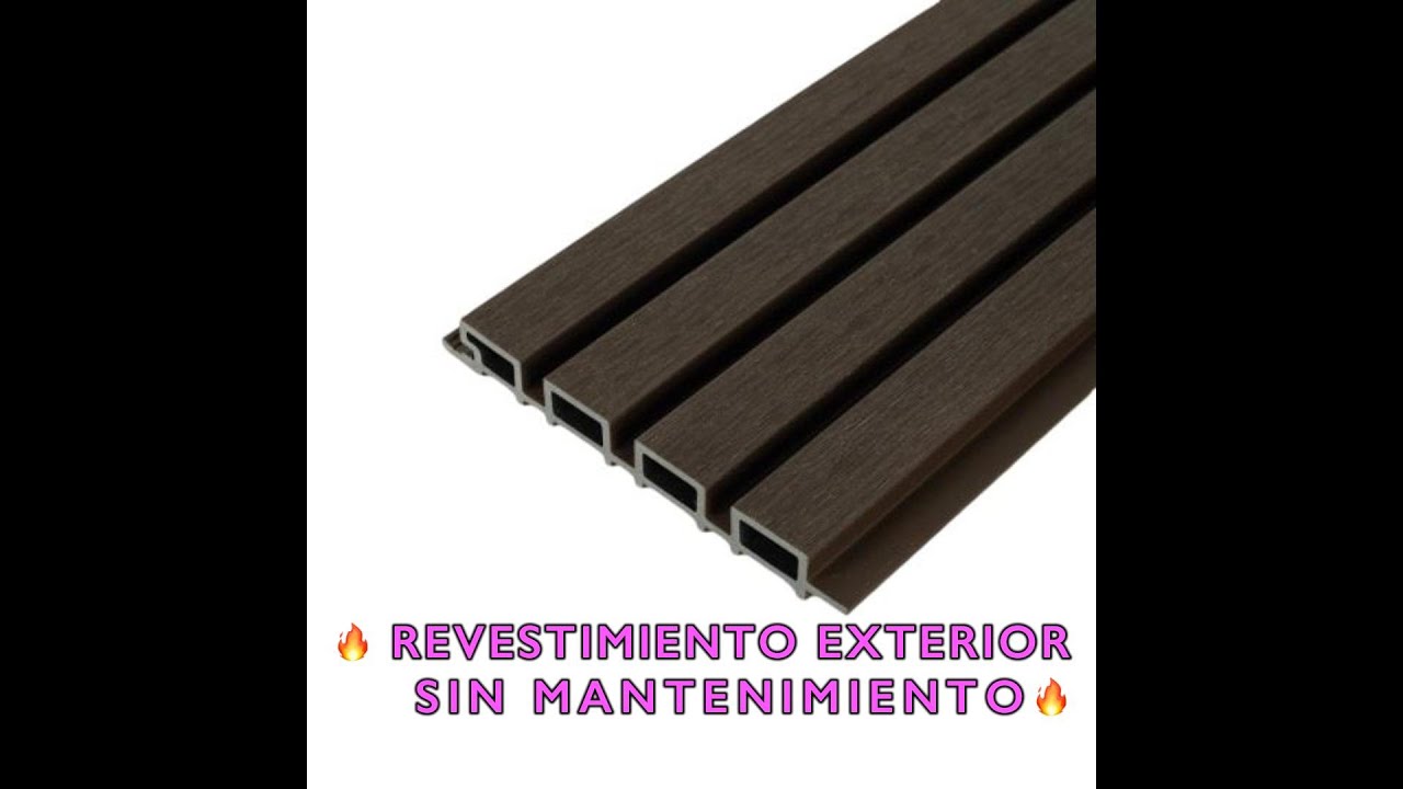 Panel WPC para Pared Exterior Revestimiento Símil Madera - YouTube