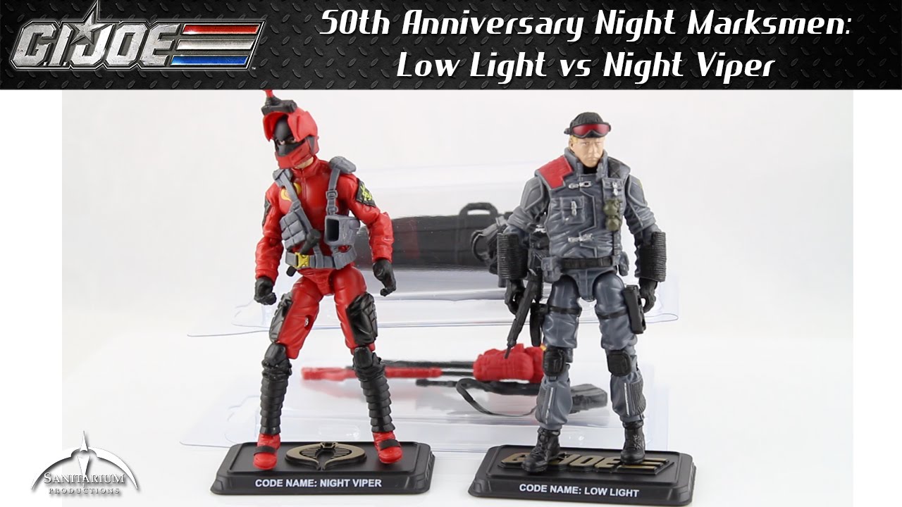 GI Joe 50th Anniversary Night Marksmen Unboxing and Review - YouTube
