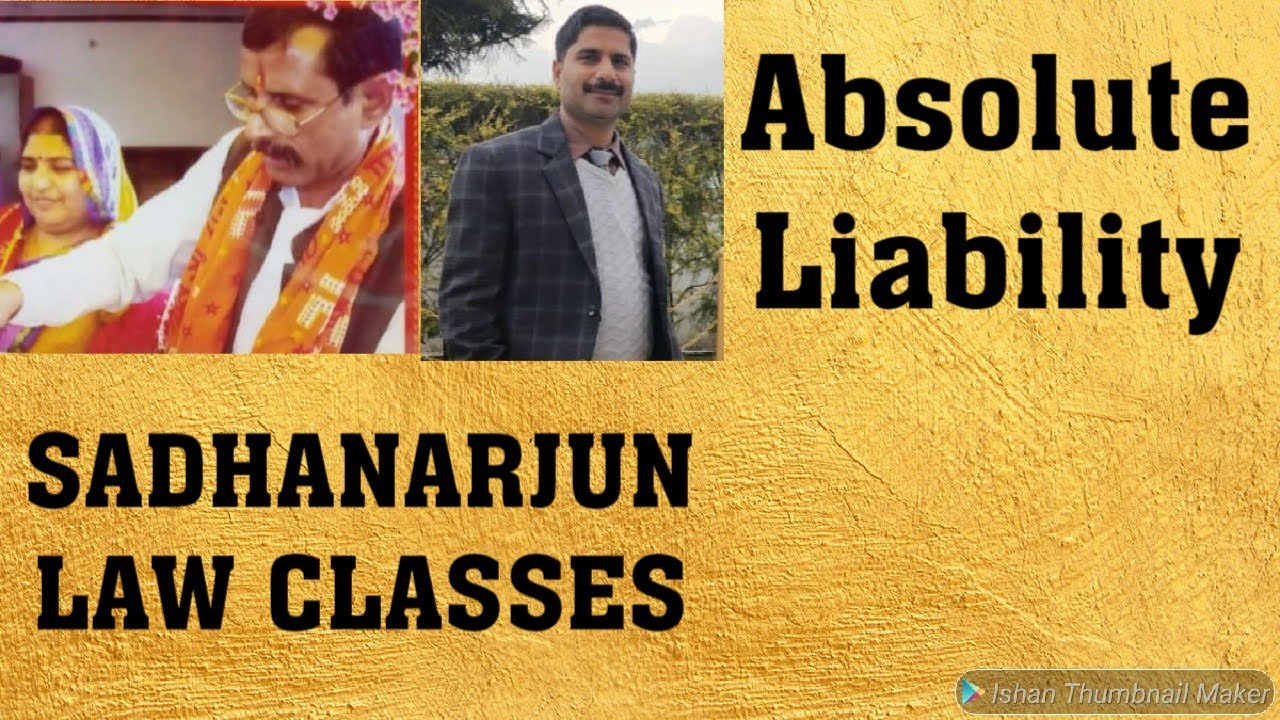 LAW OF TORT, LECTURE 10, DIFFERENCE BETWEEN STRICT AND ABSOLUTE ...