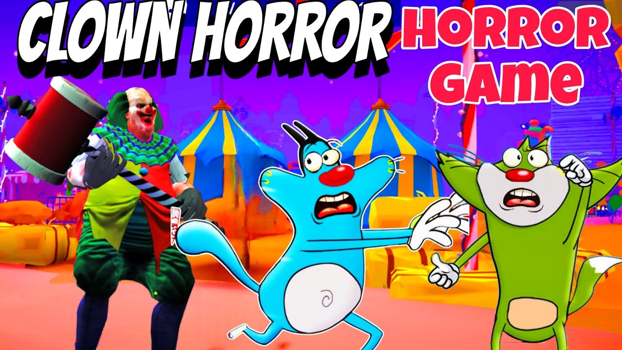CLOWN HORROR GAME PLAY WITH OGGY AMD JACK - YouTube