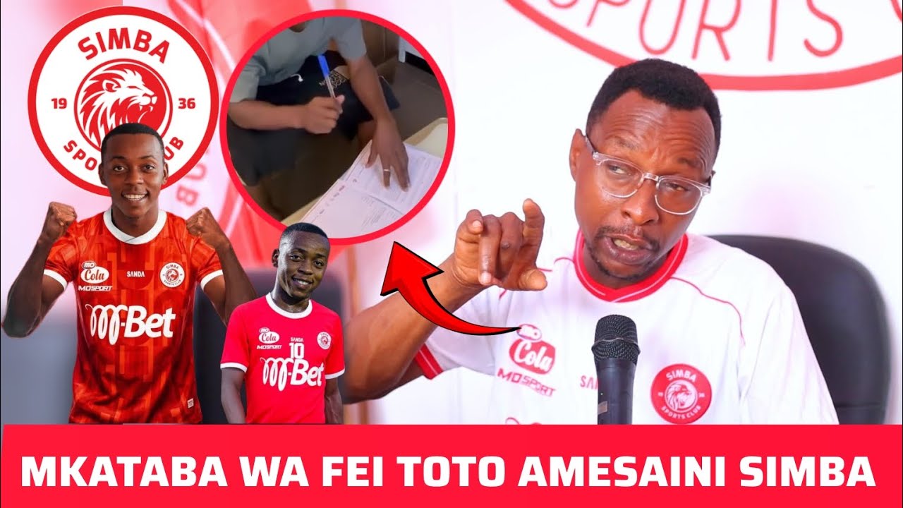 GB 64 ATHIBITISHA FEI TOTO AMESAINI SIMBA AONYESHA MKATABA WAKE - YouTube