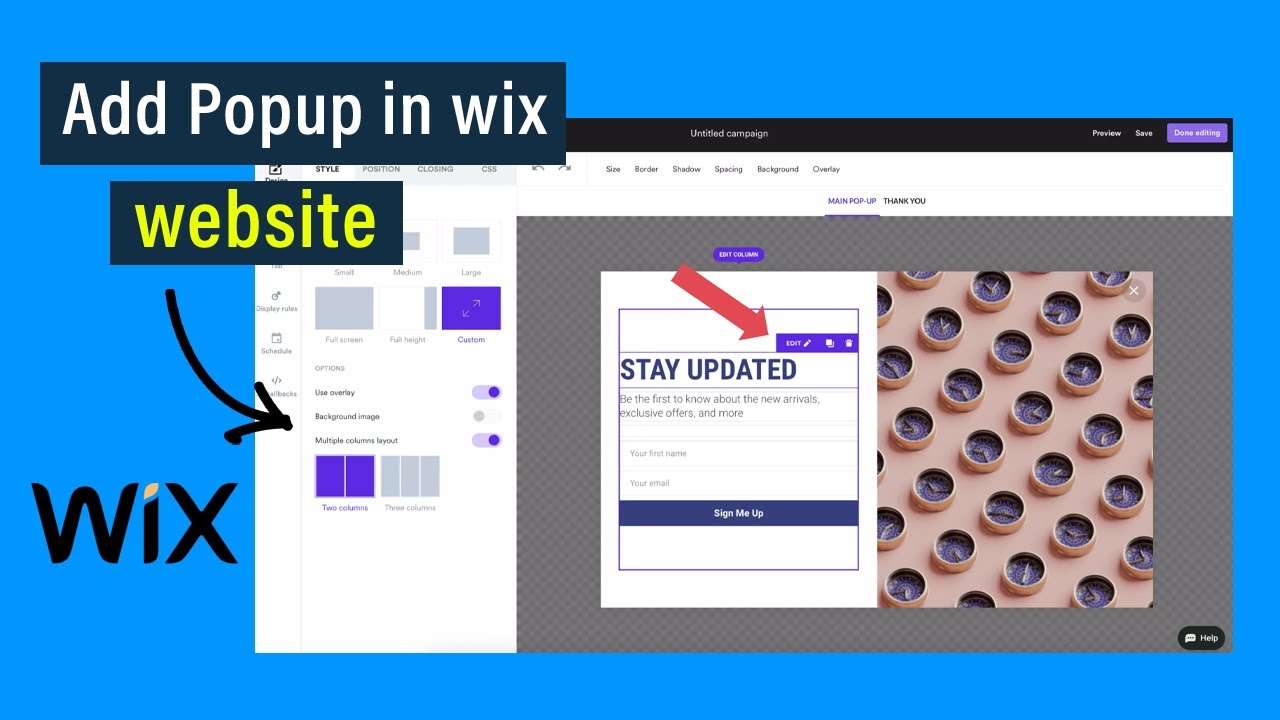 How to add popup in wix website | Create hover box in Wix - YouTube