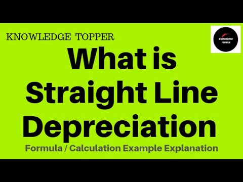 Straight Line Depreciation | Straight Line Depreciation Method ...