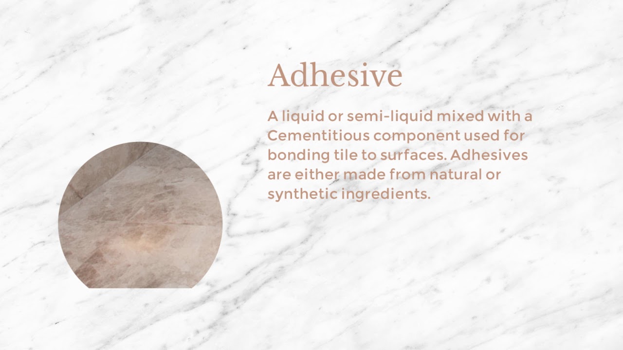 Tile talk The beginners guide to tile terminology - YouTube