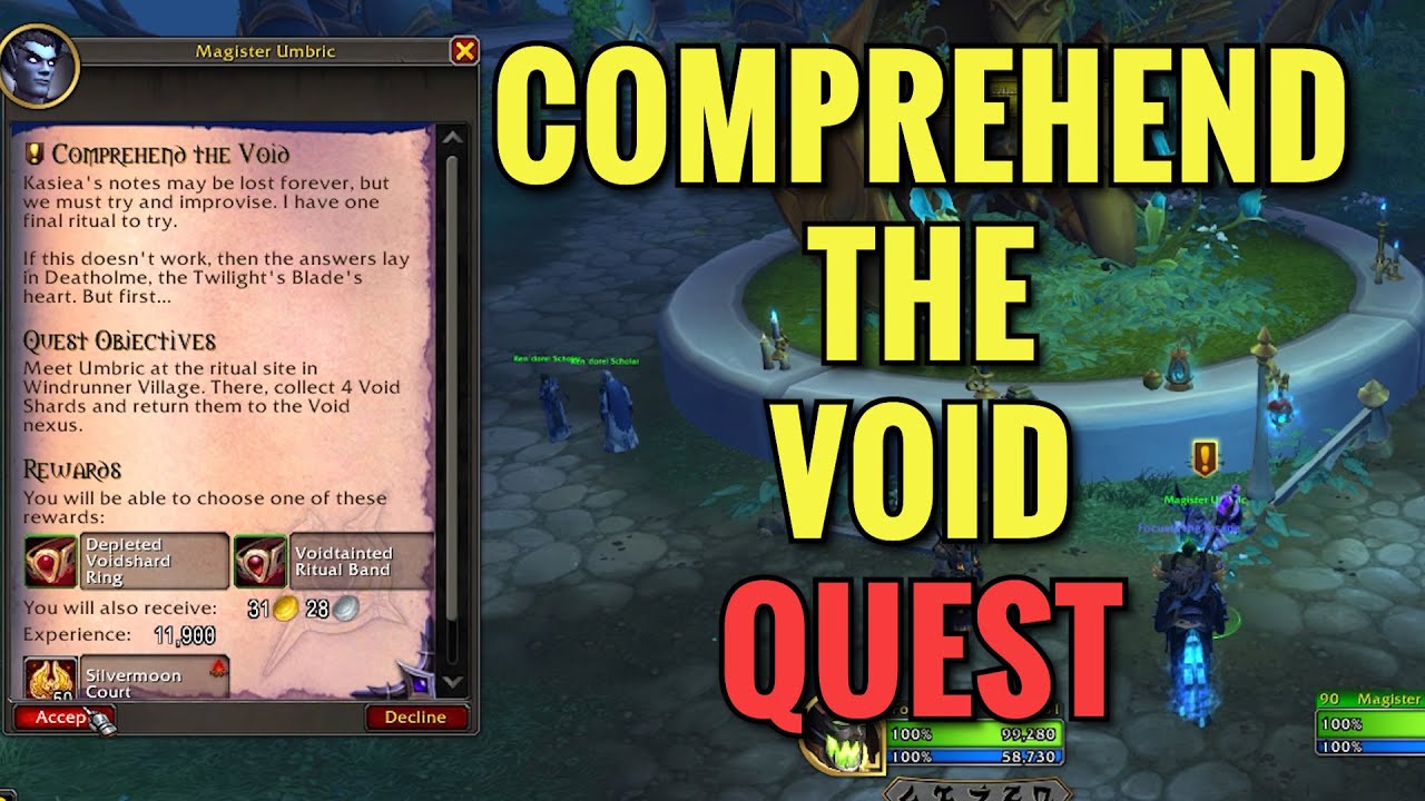 Comprehend The Void Quest (WoW Midnight) - YouTube