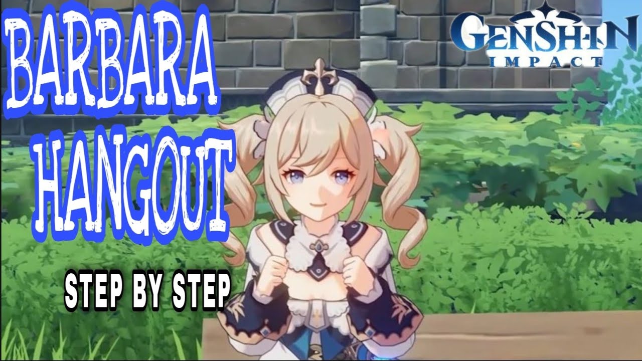Barbara Hangout Event+ Quest Guide +Achievement [Genshin Impact] - YouTube
