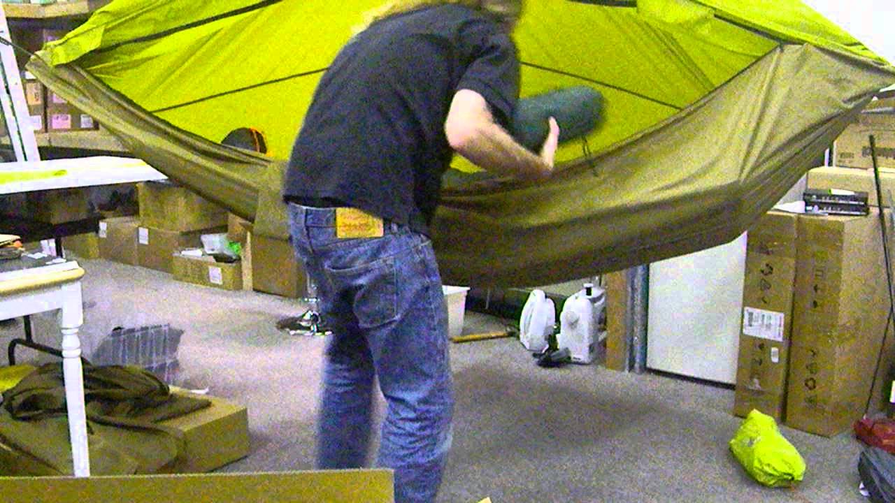 The Clam Hammock/tent - YouTube