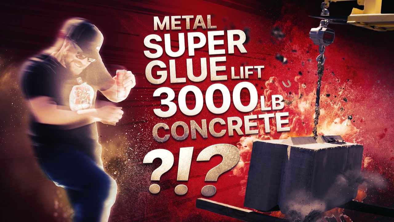 We Tried Lifting a 3000 Pound Block...With Super Glue - Cutting Corners ...