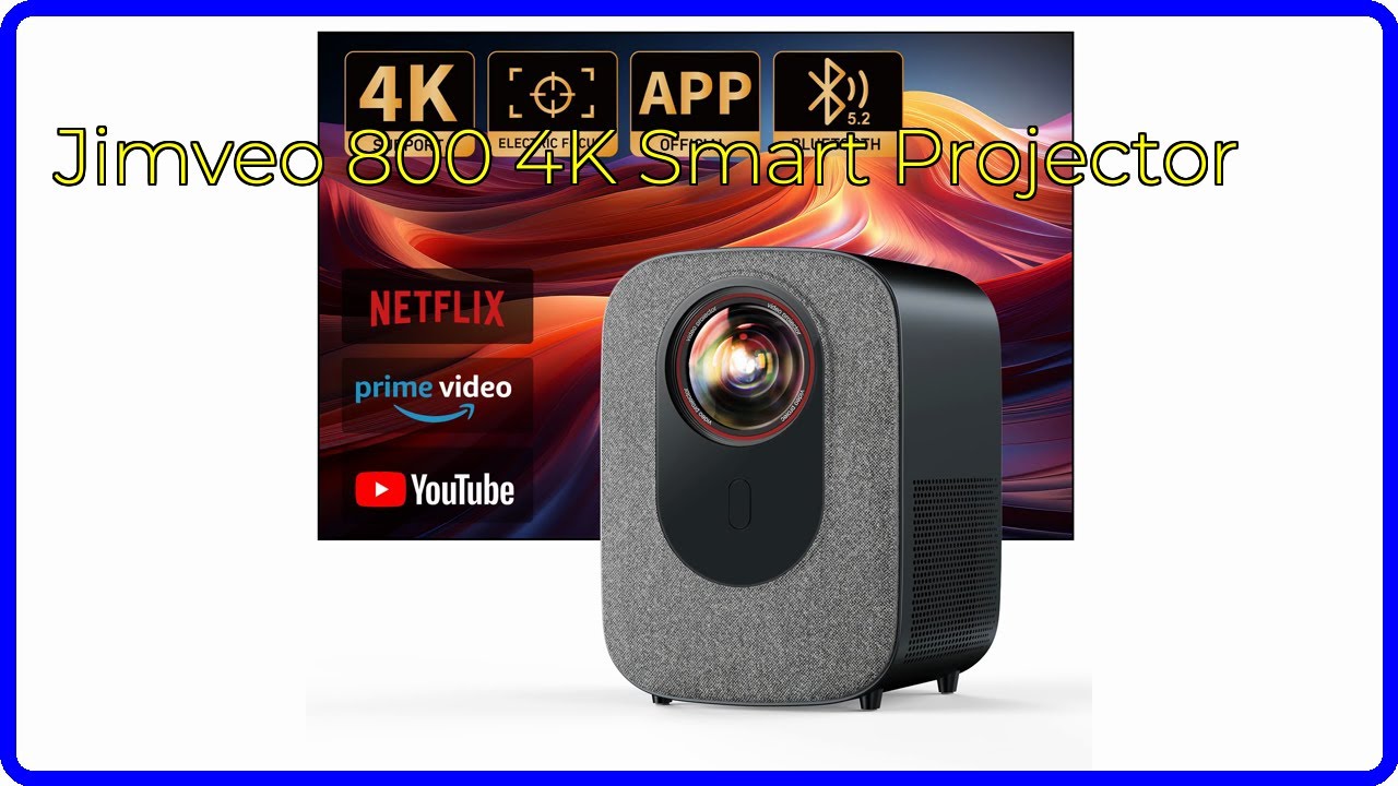 REVIEW (2025): Jimveo 800 4K Smart Projector. ESSENTIAL details. - YouTube