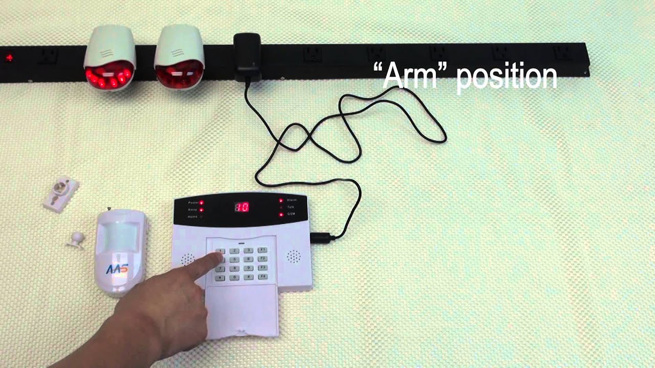 AAS GSM Cellular Alarm System DIY ( 2013 model ) / 10 to 29 Home Arm ...