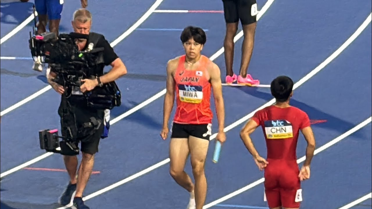 Japan Wins! 4x100 Meters (men) Heat 4-World Athletics Relays ...