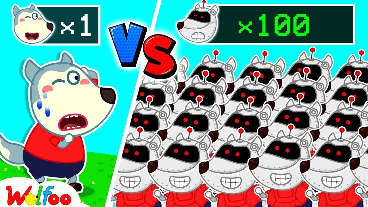 Wolfoo vs 100 Robot, Who Will Win - Wolfoo Has Fun Playtime - Wolfoo ...