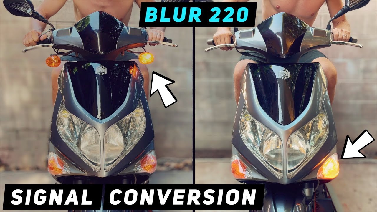 Genuine Blur 220 Front Turn Signal Conversion ( PGO G-Max ) | Mitch's ...