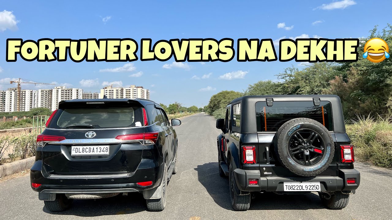 FORTUNER VS THAR DRAG RACE | DIESEL VS DIESEL - YouTube