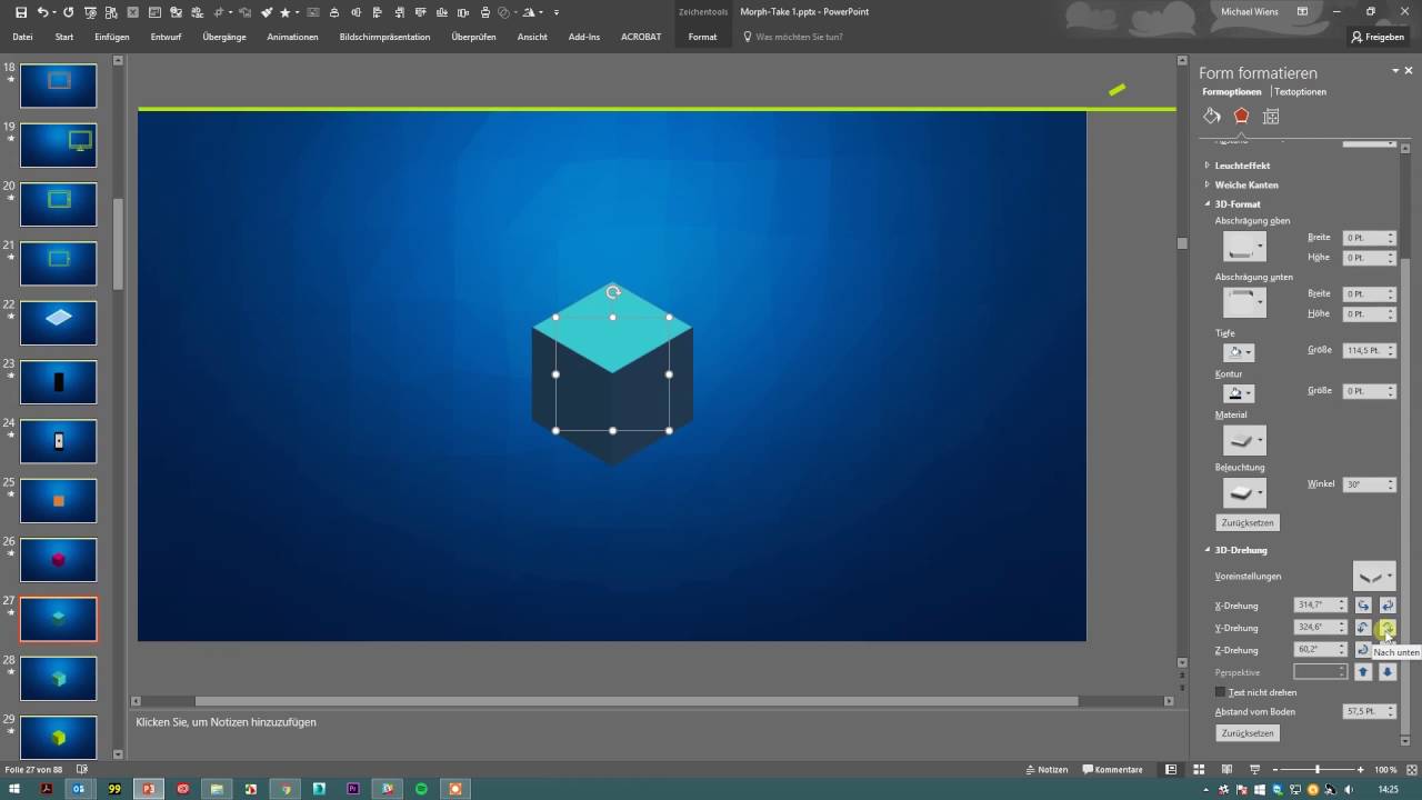 The Morph Behind the Scene. Tutorial How to do PowerPoint Morph Transition by INSCALE - YouTube