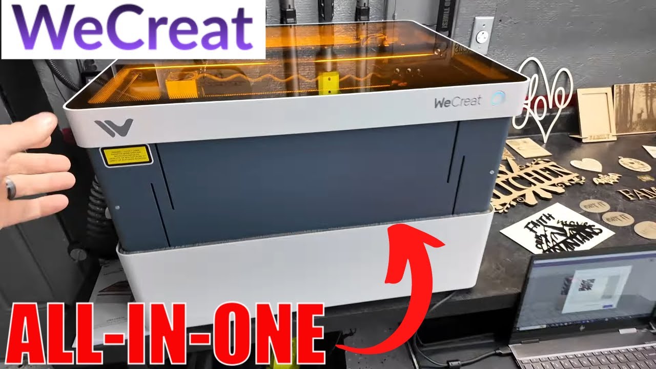 WeCreat Vision 20W 5 in 1 Laser Engraver Possibly The BEST Laser ...