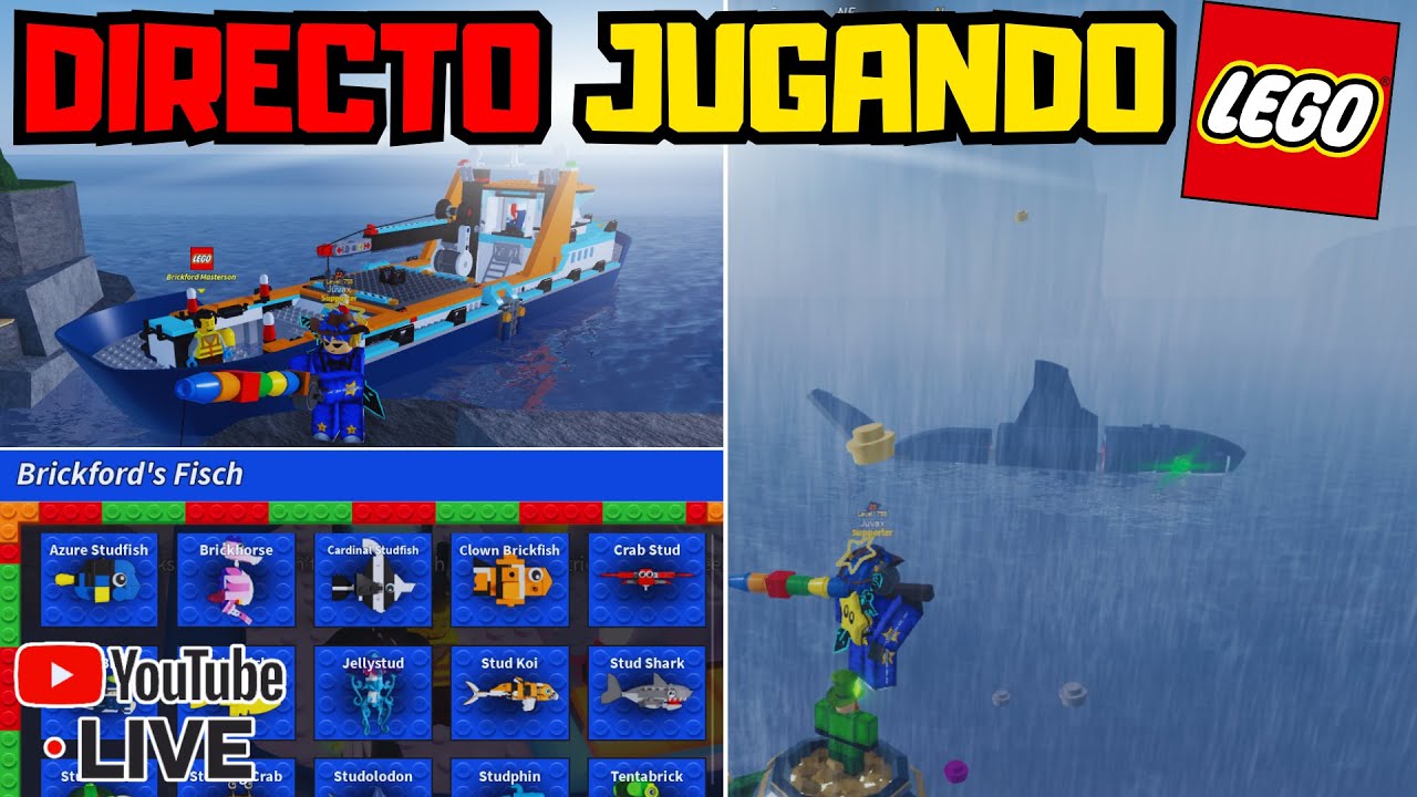🔴 JUGANDO el EVENTO de LEGO de FISCH en DIRECTO! | Roblox - YouTube