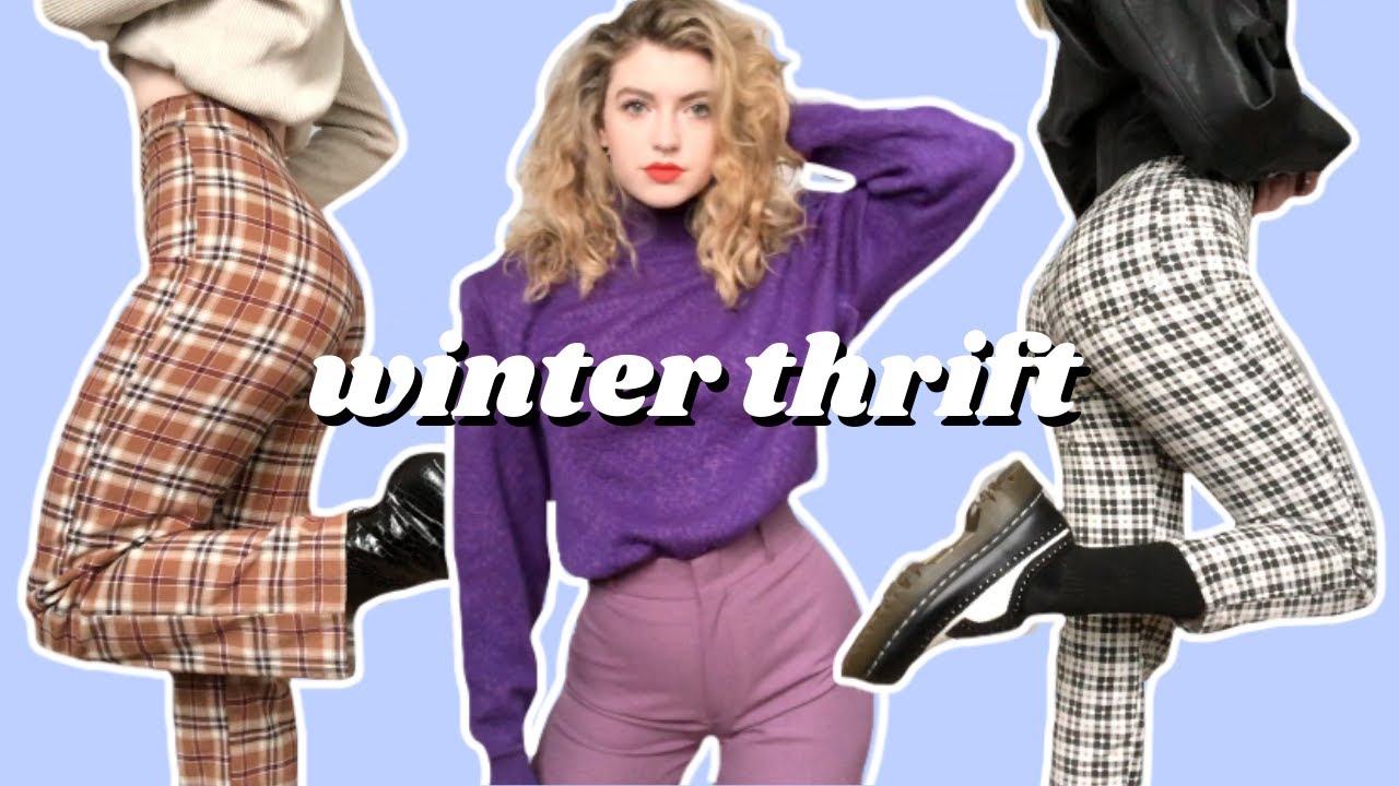 WINTER TRENDS THRIFT HAUL AND HOLIDAY LOOKBOOK - YouTube