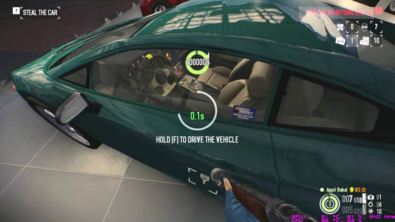 PAYDAY 2 Sydney Car Shop Death Wish solo stealth Model 1887 (12G ...