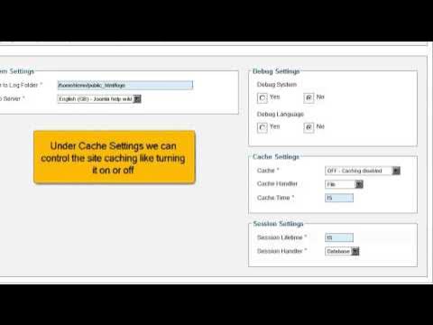 Joomla! Tutorial #5: How to Enable Caching - YouTube