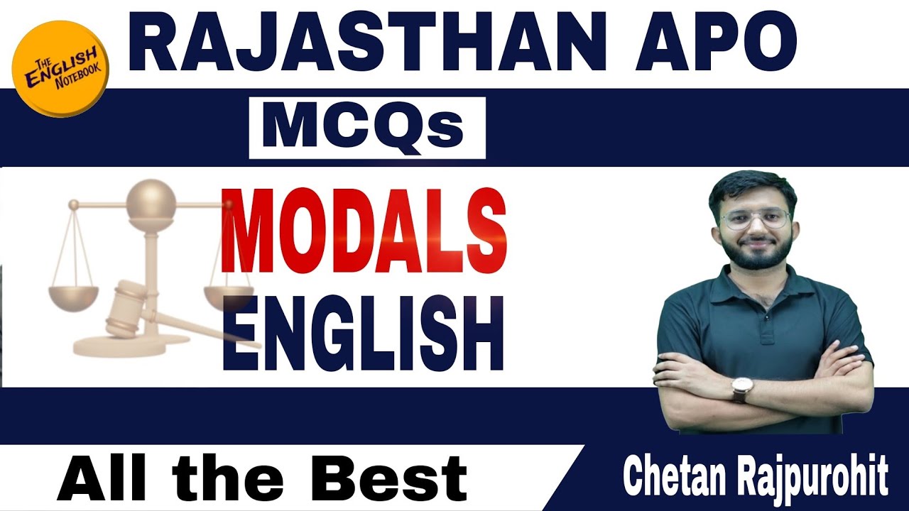 Rajasthan APO 2024 | All RPSC Exams | Modals | English | Chetan ...