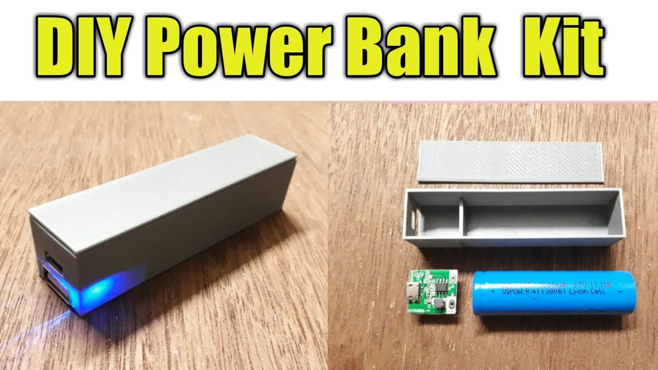 Mini Power Bank Kit, 3000 mah Single USB With Case - YouTube