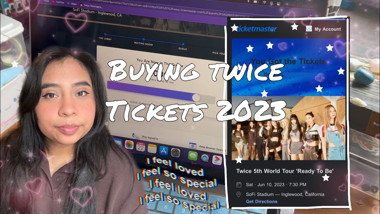 BUYING TWICE TICKETS 2023| READY TO BE WORLD TOUR - YouTube