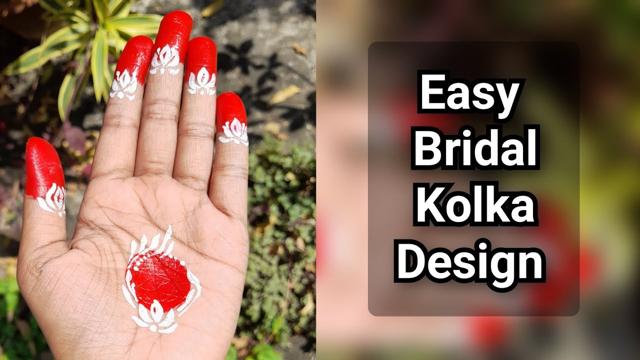 Easy Kolka Design for beginners/Easy hand kolka design #viralvideo # ...
