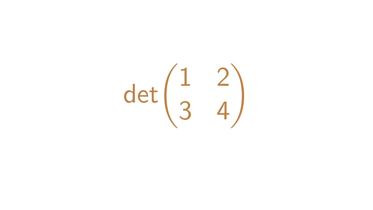 Determinante von 2x2 Matrix berechnen - YouTube