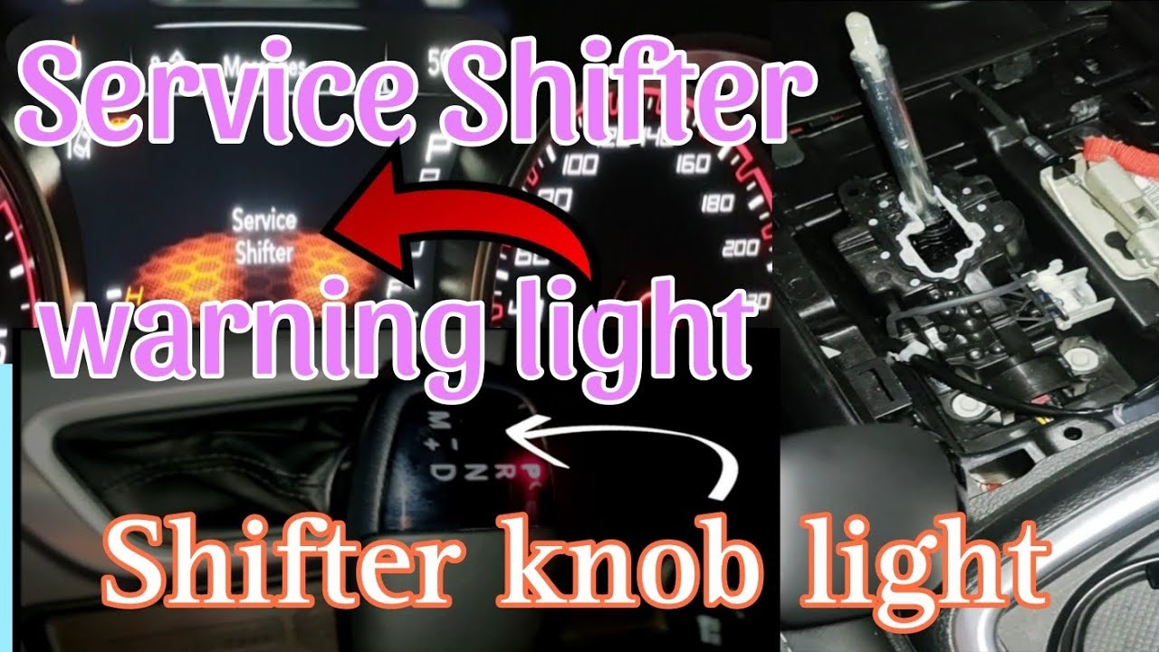 Dodge charger service shifter warning light on | Shifter knob light is not working - YouTube
