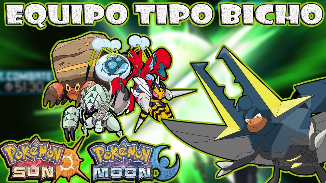 ★POKEMON SOL Y LUNA MONO TIPO #6/ EQUIPO TIPO BICHO/ VIKAVOLT OP★ - YouTube