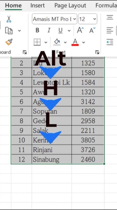 Mudah! Warna Baris Selang-seling dengan Conditional Formatting #Shorts - YouTube